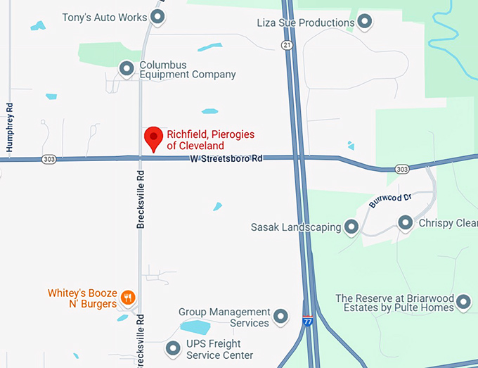 16. richfield, pierogies of cleveland map