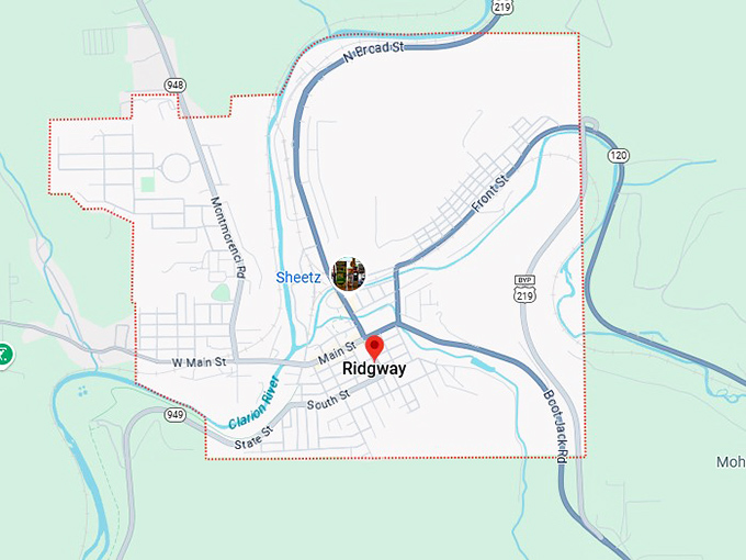 16. ridgway map