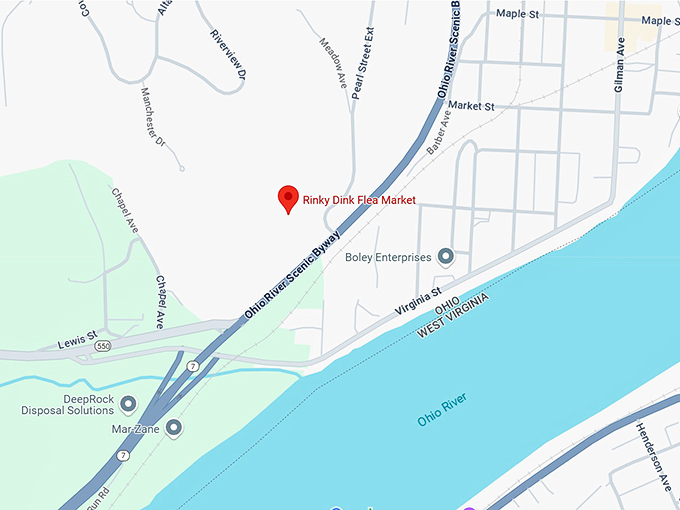 16. rinky dink flea market map