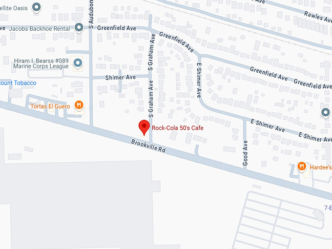 16. rock cola 50's cafe map