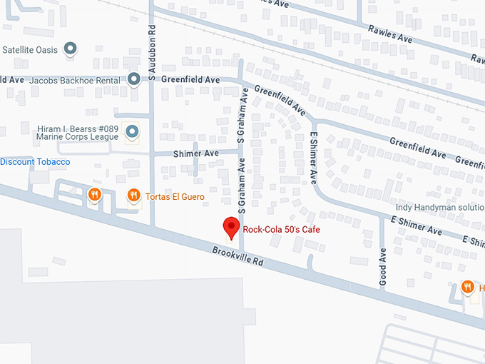 16. rock cola 50's cafe map