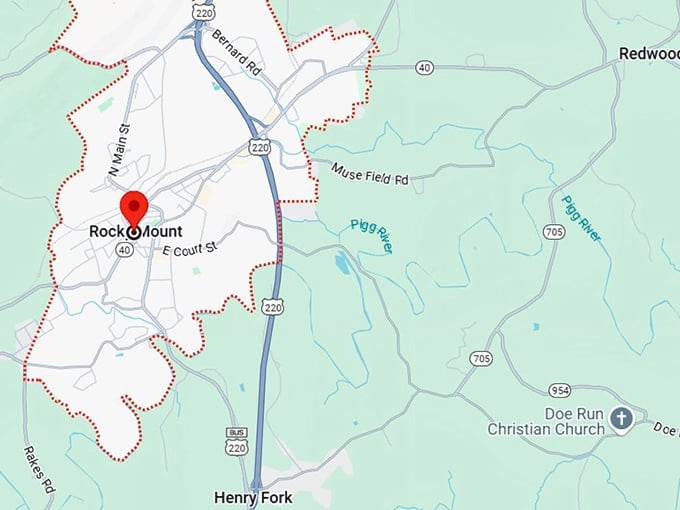 16. rocky mount, va map