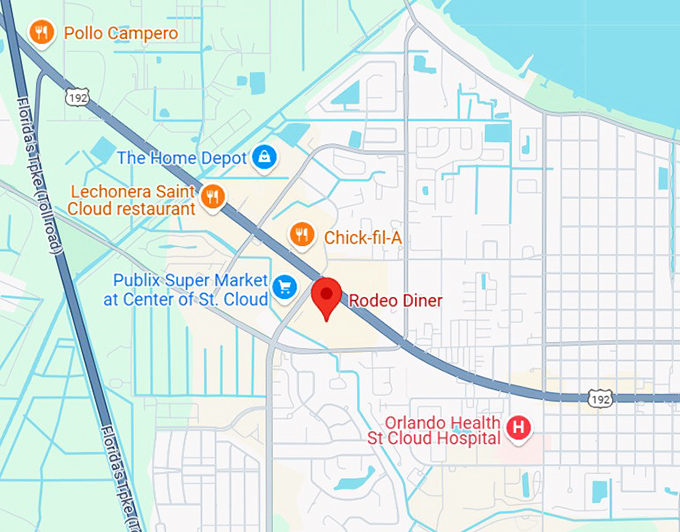 16. rodeo diner map
