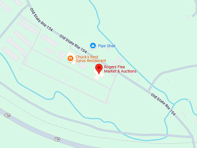 16. rogers flea market & auctions map