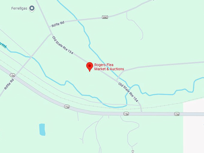 16. rogers flea market & auctions map