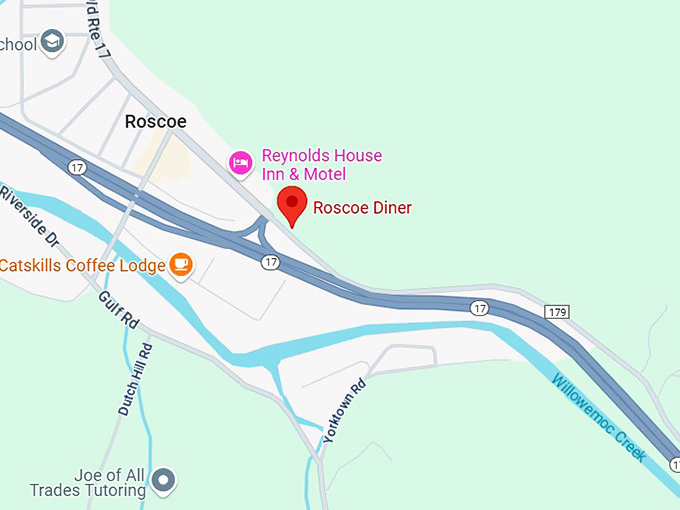 16. roscoe diner map