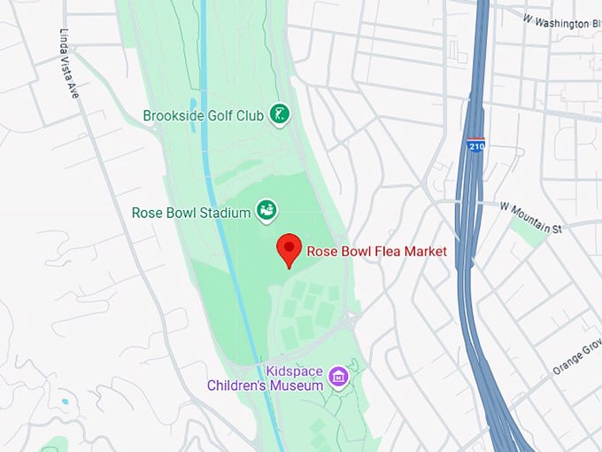 16. rose bowl flea market map