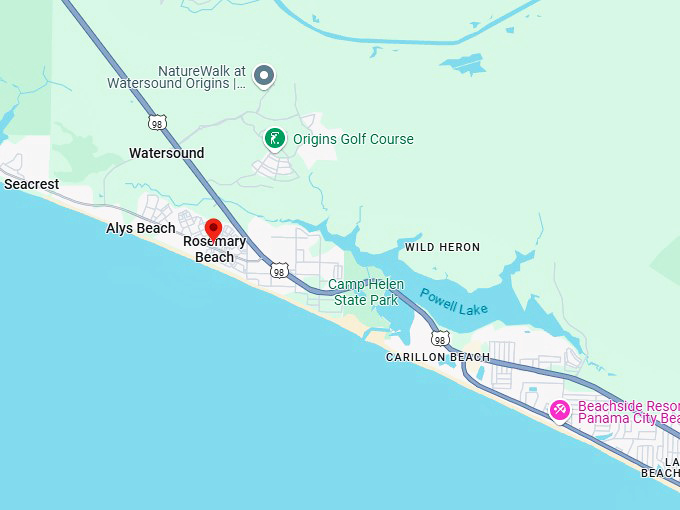 16. rosemary beach map