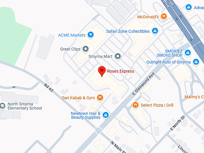 16. roses express map