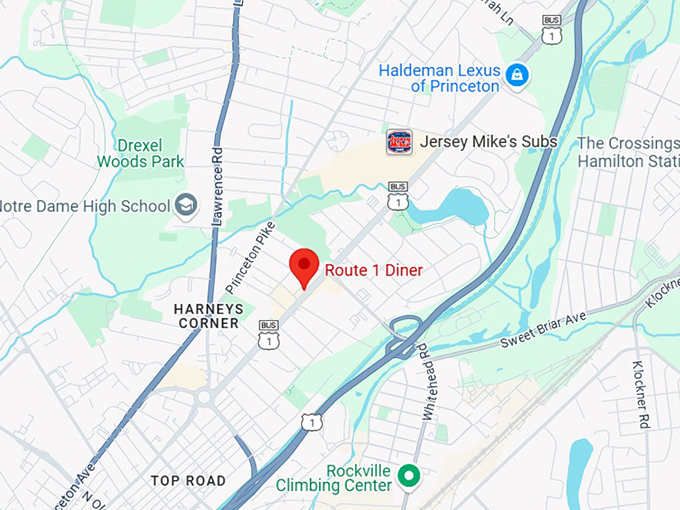 16. route 1 diner map