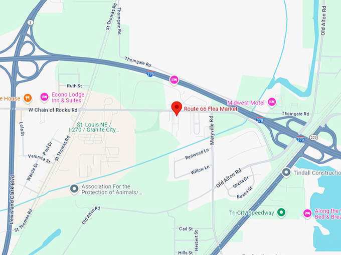 16. route 66 flea market map