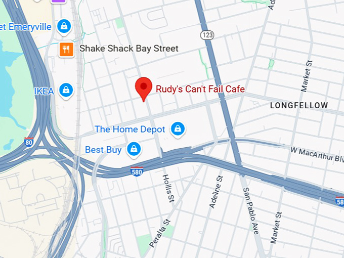 16. rudy's can't fail cafe map