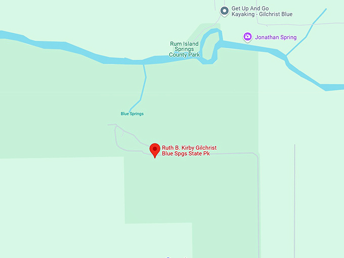 16. ruth b. kirby gilchrist blue springs state park map