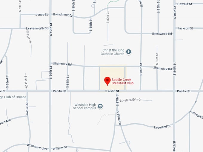 16. saddle creek breakfast club map