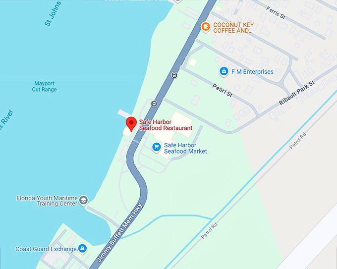 16. safe harbor seafood restaurant map