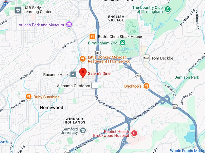 16. salem's diner map