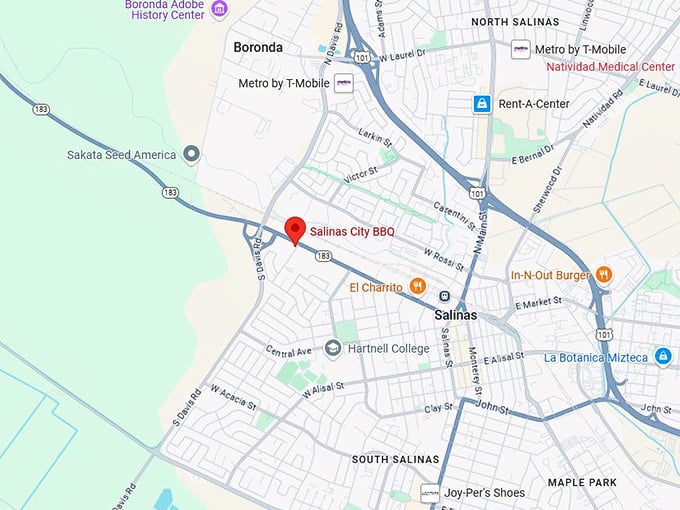 16. salinas city bbq map