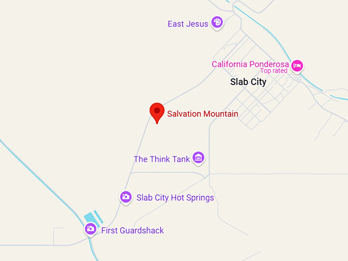 16. salvation mountain map