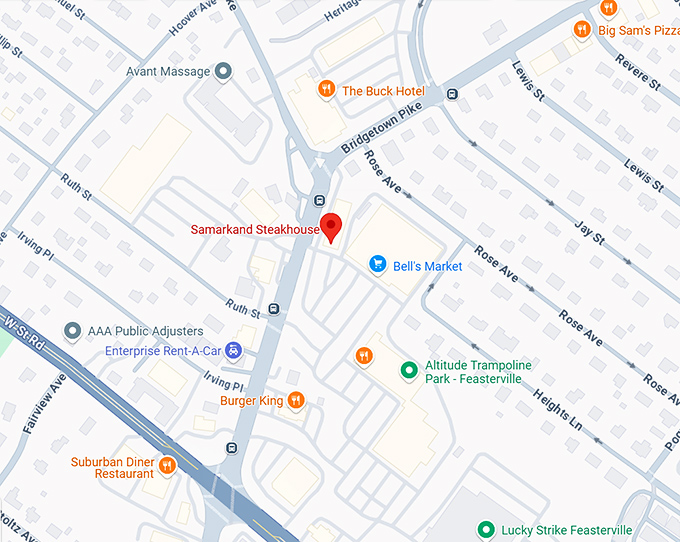 16. samarkand steakhouse map