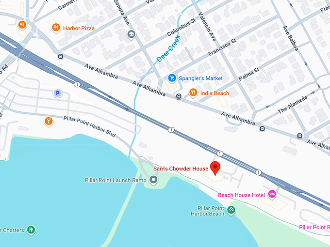 16. sam's chowder house map