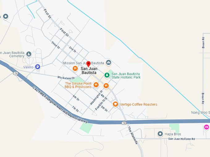 16. san juan bautista map