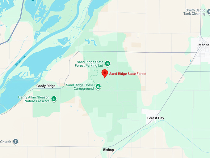 16. sand ridge state forest map