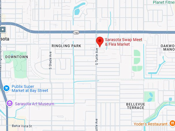 16. sarasota swap meet & flea market map