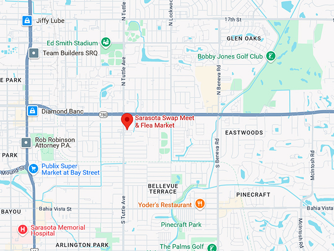 16. sarasota swap meet & flea market map