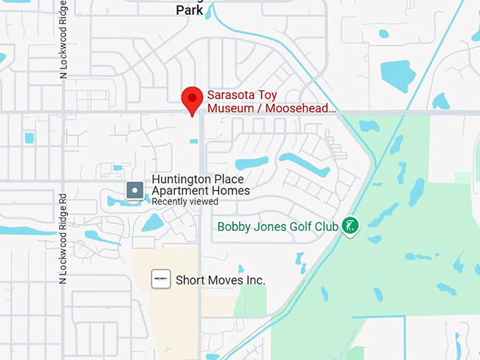 16. sarasota toy museum moosehead toys and comics map