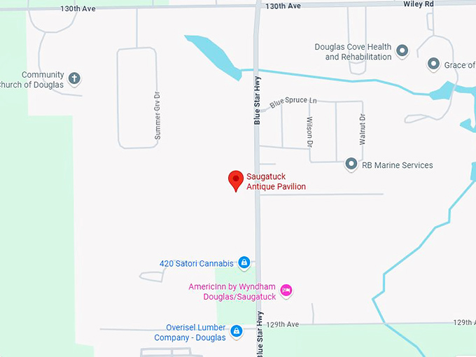 16. saugatuck antique pavilion map