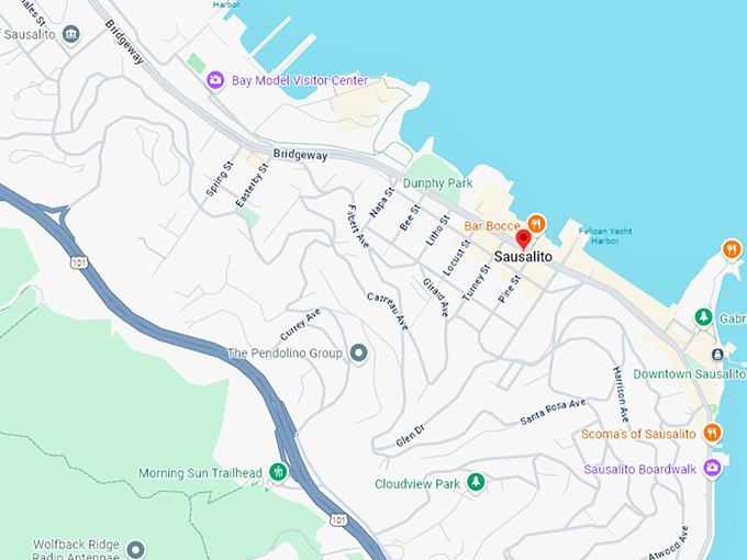 16. sausalito map