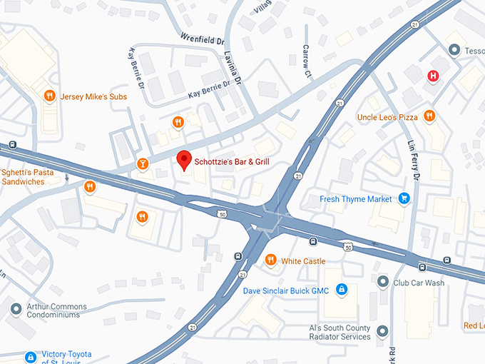 16. schottzie's bar & grill map