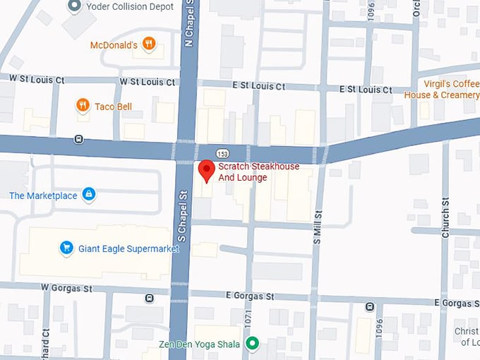 16. scratch steakhouse and lounge map