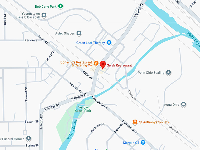 selah restaurant map