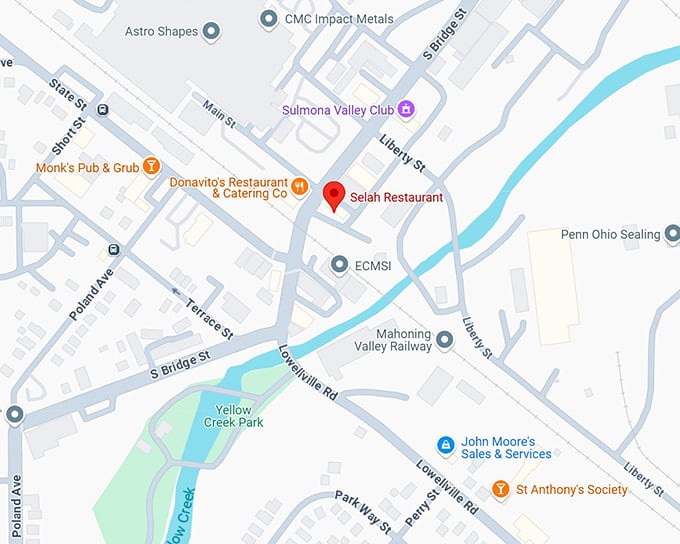 16. selah restaurant map