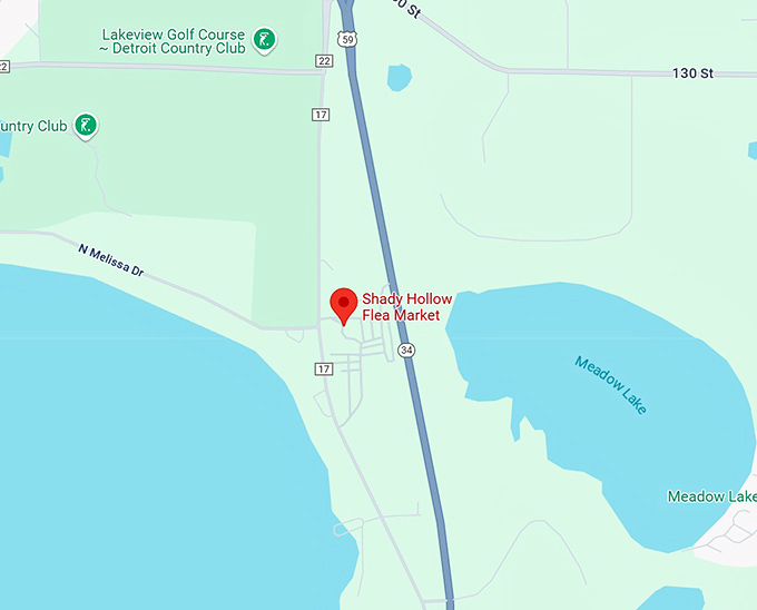 16. shady hollow flea market map