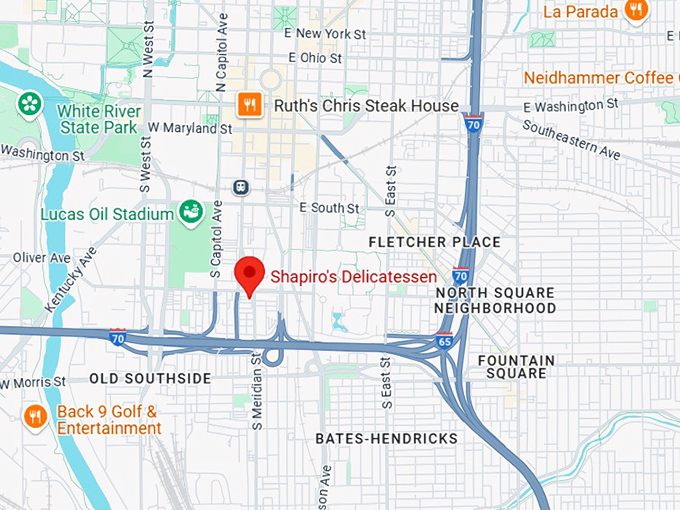 16. shapiro's delicatessen map