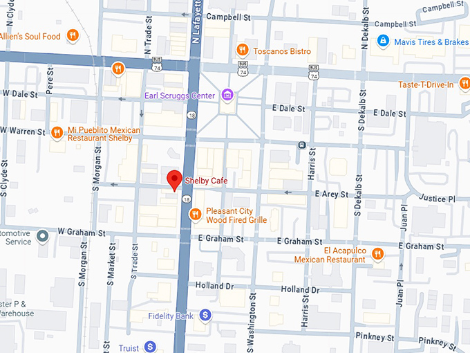 16. shelby cafe map