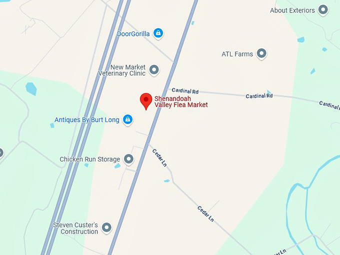 16. shenandoah valley flea market map