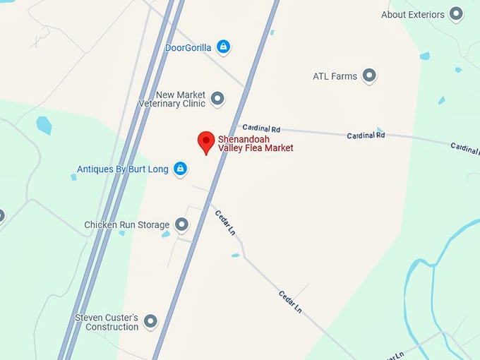 16. shenandoah valley flea market map