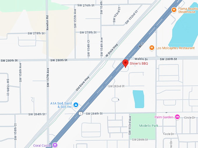 16. shiver's bbq map