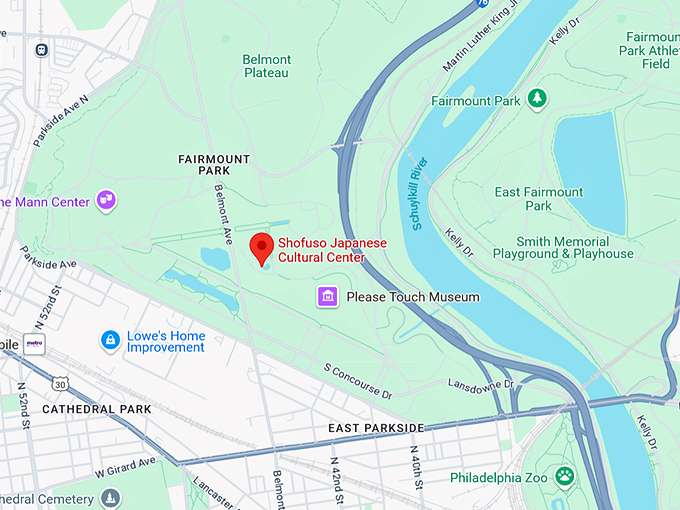 16. shofuso japanese cultural center map