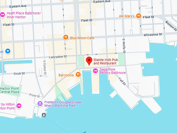 16. slainte irish pub and restaurant map