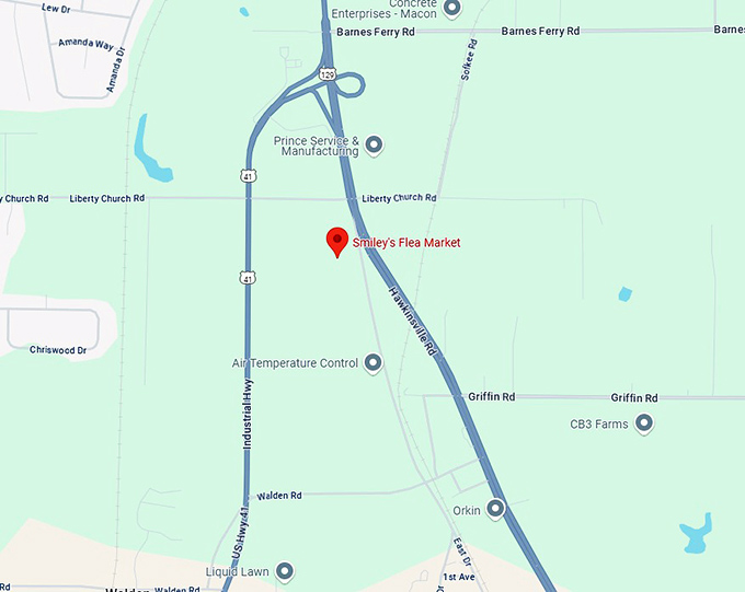 16. smiley's flea market map