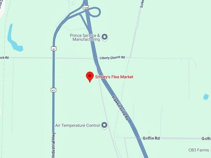 16. smiley's flea market map