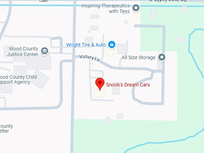 16. snook's dream cars map