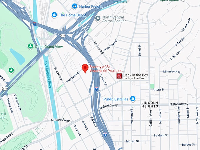 16. society of st. vincent de paul los angeles thrift store map