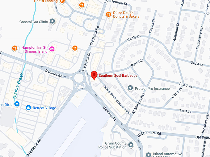 16. southern soul barbeque map