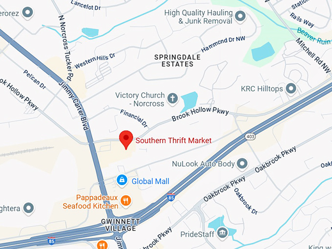 16. southern thrift market map