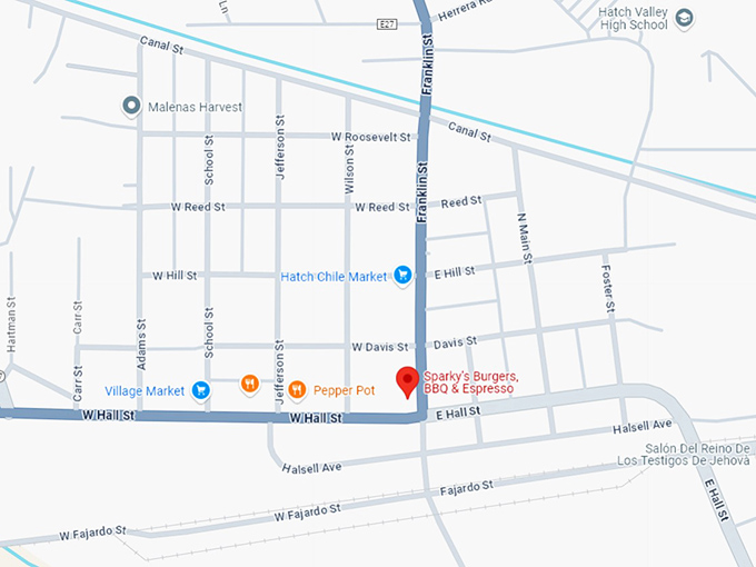 16. sparky's burgers, bbq & espresso map